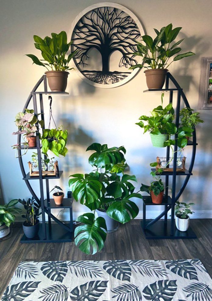 16 Pot Stand Ideas for Your Beautiful and Fresh Living Room
